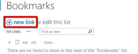 Working With Link Lists In SharePoint